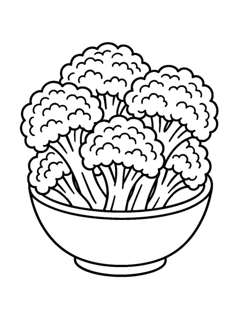 23 Free Printable Broccoli Coloring Pages (PDF Downloads) | Coloring.co