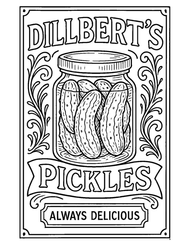 25 Free Pickle Coloring Pages (Printable PDFs) | Coloring.co