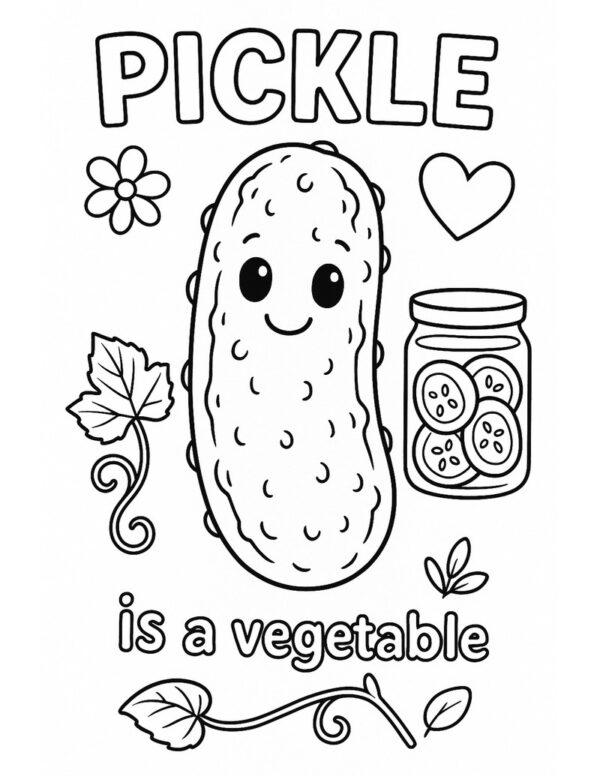25 Free Pickle Coloring Pages (Printable PDFs) | Coloring.co