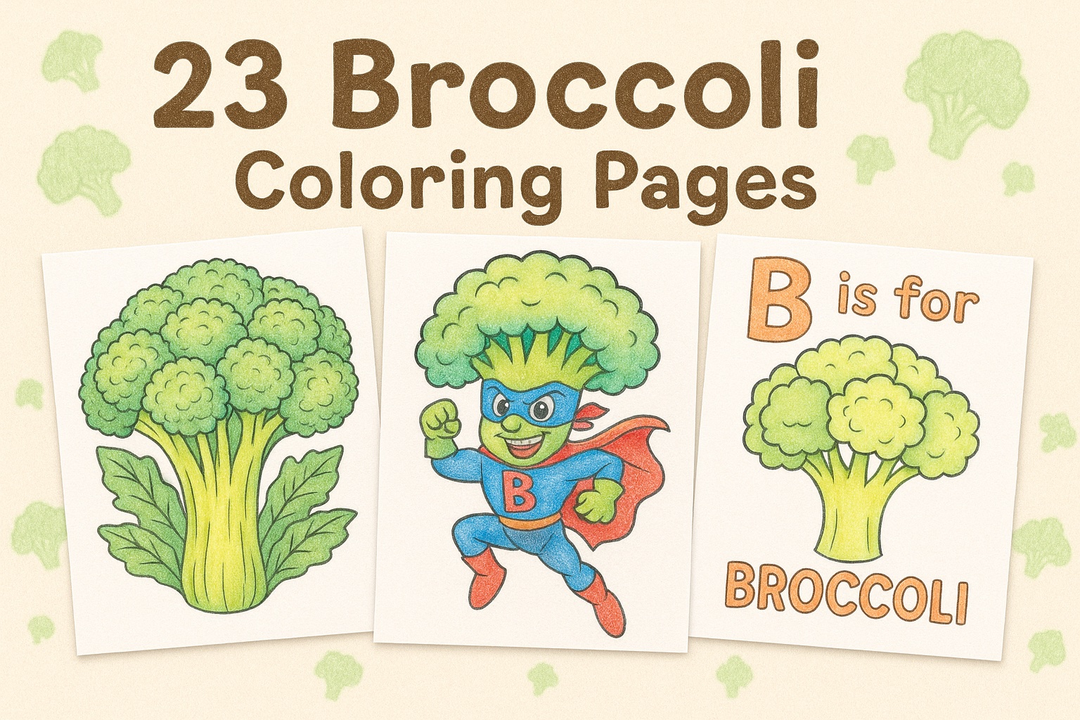 23 Free Broccoli Coloring Pages (Printable PDFs) | Coloring.co