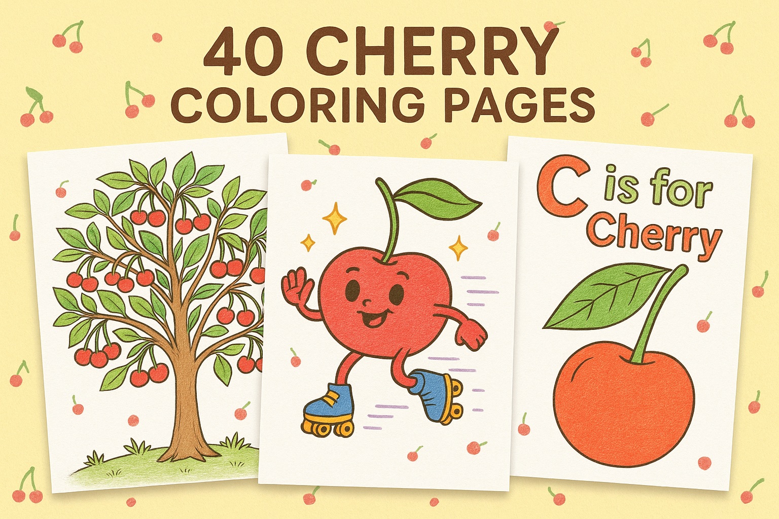 40 Free Cherry Coloring Pages (Printable PDFs) | Coloring.co