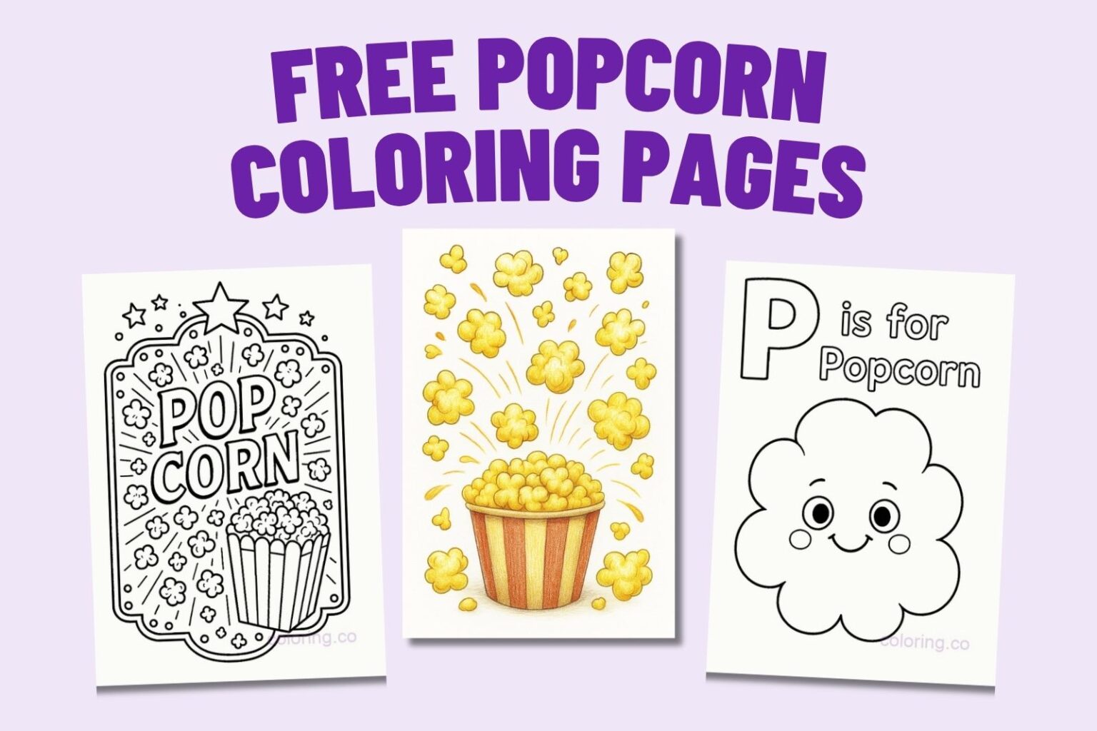 45 Free Popcorn Coloring Pages (Printable PDFs) | Coloring.co
