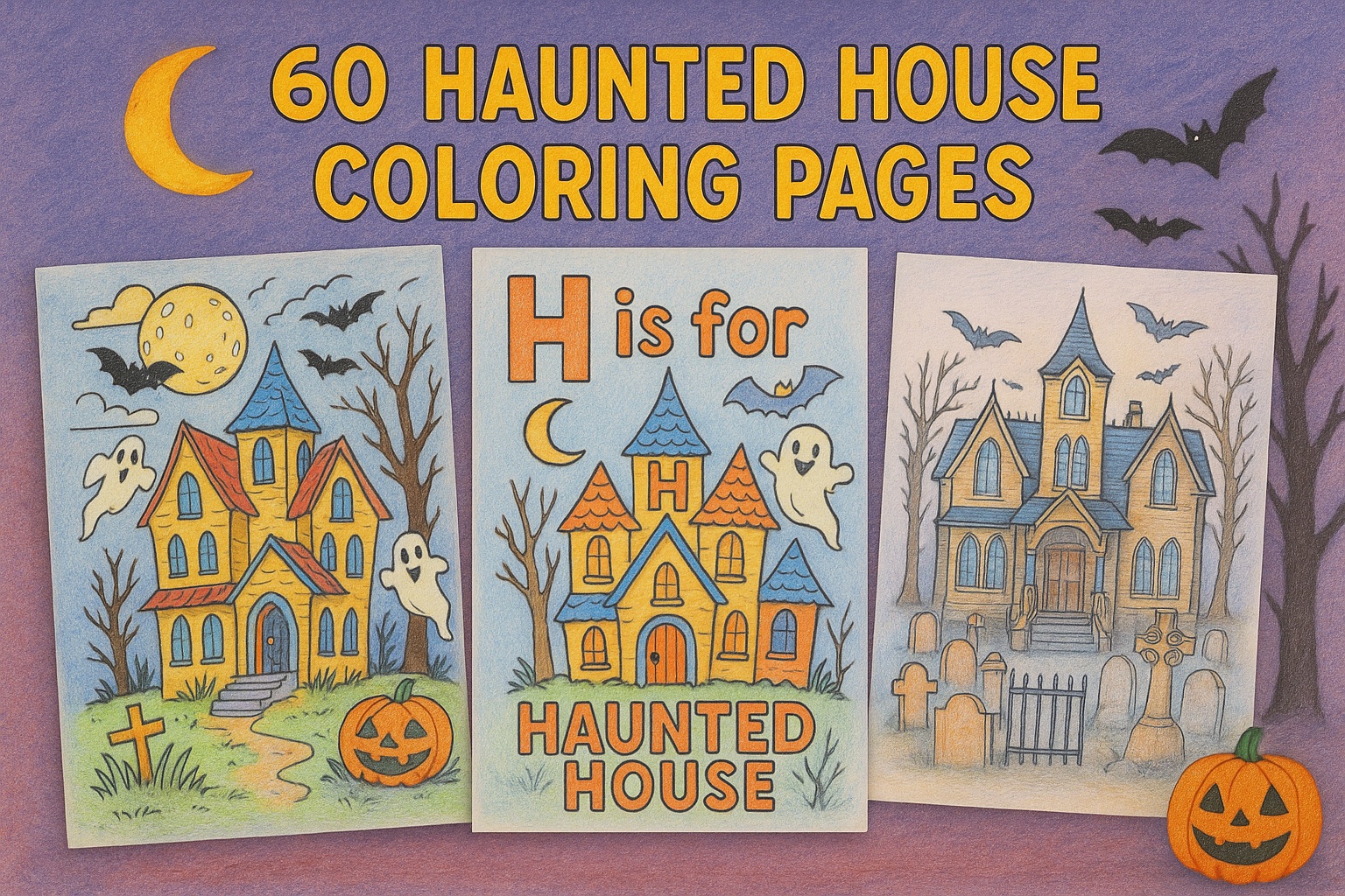 60 Free Haunted House Coloring Pages (Printable PDFs) | Coloring.co