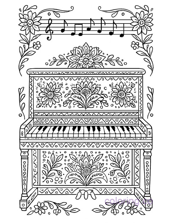 68 Free Piano Coloring Pages (Printable PDFs) | Coloring.co