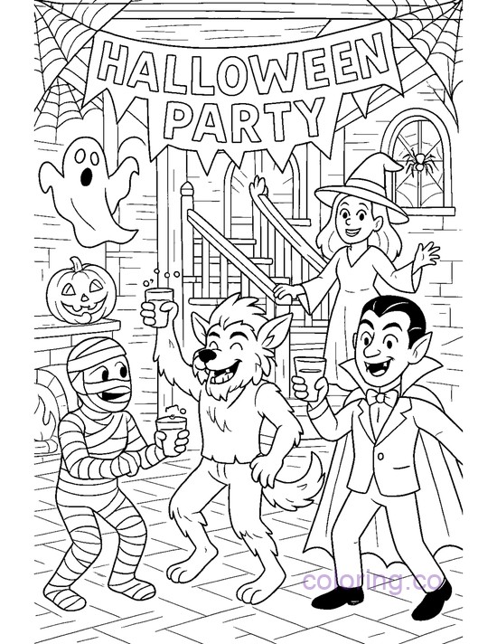 60 Free Haunted House Coloring Pages (Printable PDFs) | Coloring.co