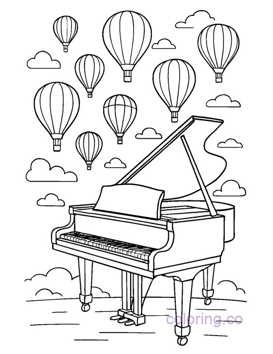 68 Free Piano Coloring Pages (Printable PDFs) | Coloring.co