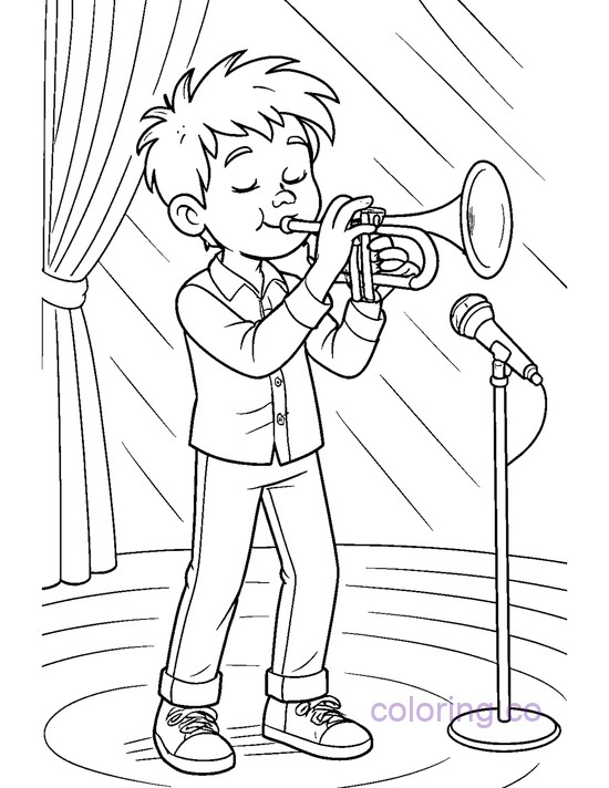48 Free Trumpet Coloring Pages (Printable PDFs) | Coloring.co
