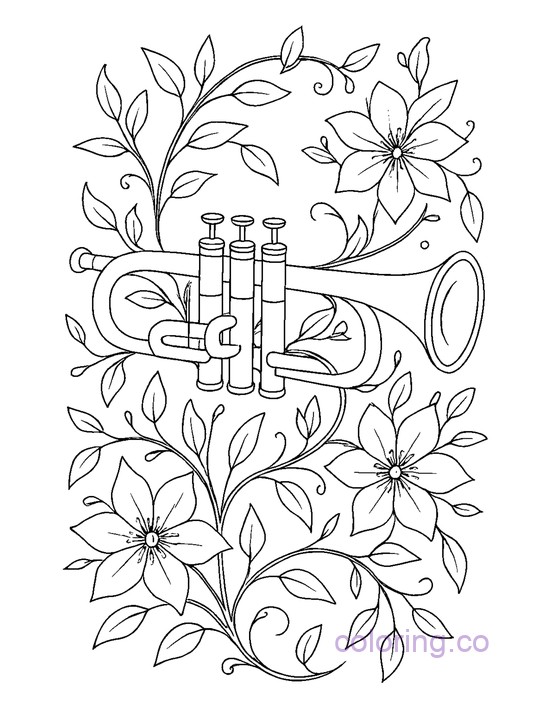 48 Free Trumpet Coloring Pages (Printable PDFs) | Coloring.co