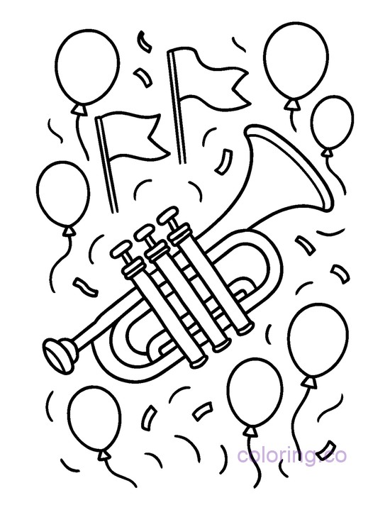 48 Free Trumpet Coloring Pages (Printable PDFs) | Coloring.co