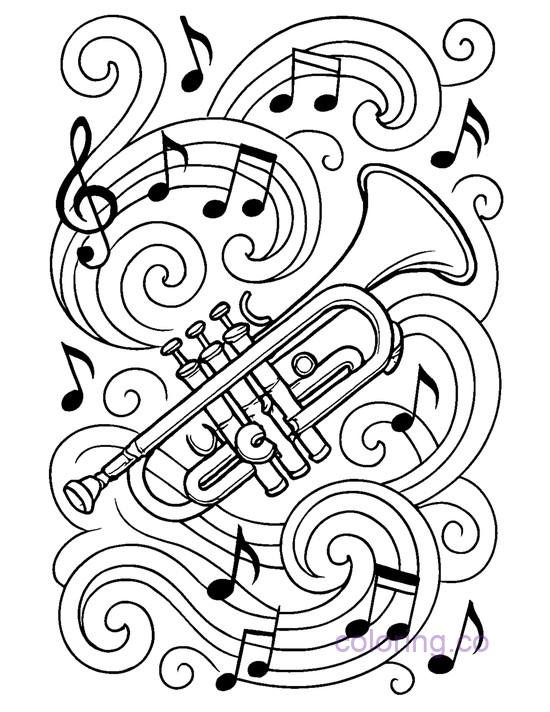 48 Free Trumpet Coloring Pages (Printable PDFs) | Coloring.co