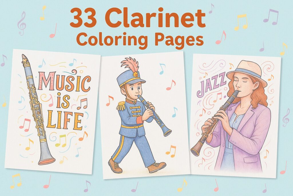 33 Free Clarinet Coloring Pages (Printable PDFs) | Coloring.co