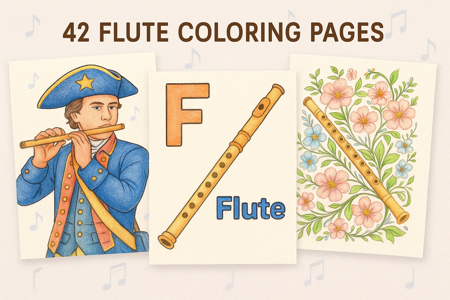 42 Free Flute Coloring Pages (Printable PDFs | Coloring.co