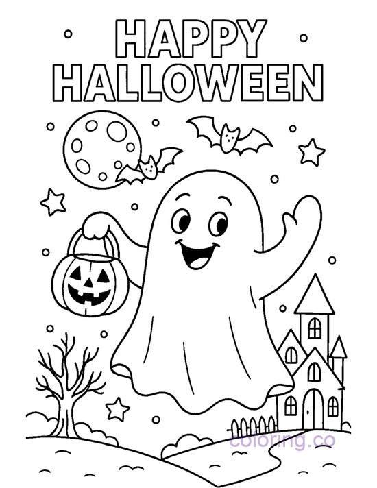 113 Free Ghost Coloring Pages (Printable PDFs) | Coloring.co