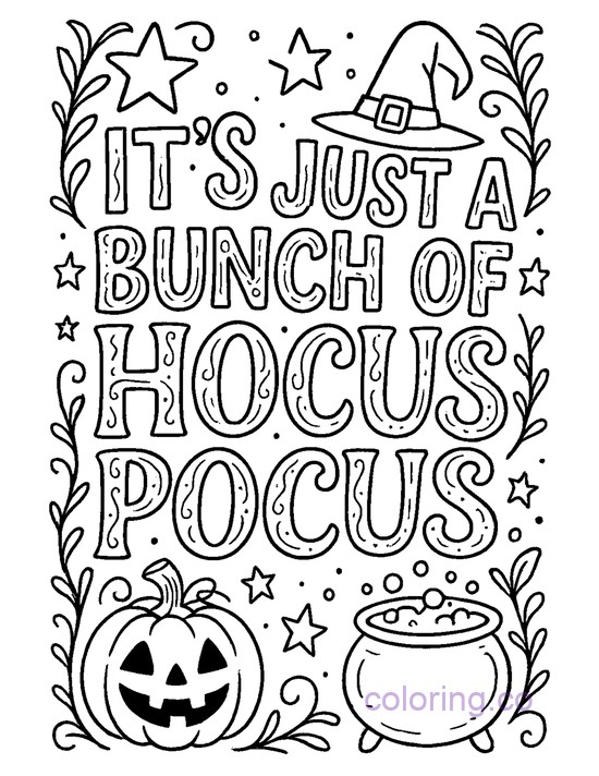 45 Free Hocus Pocus Coloring Pages (Printable PDFs) | Coloring.co
