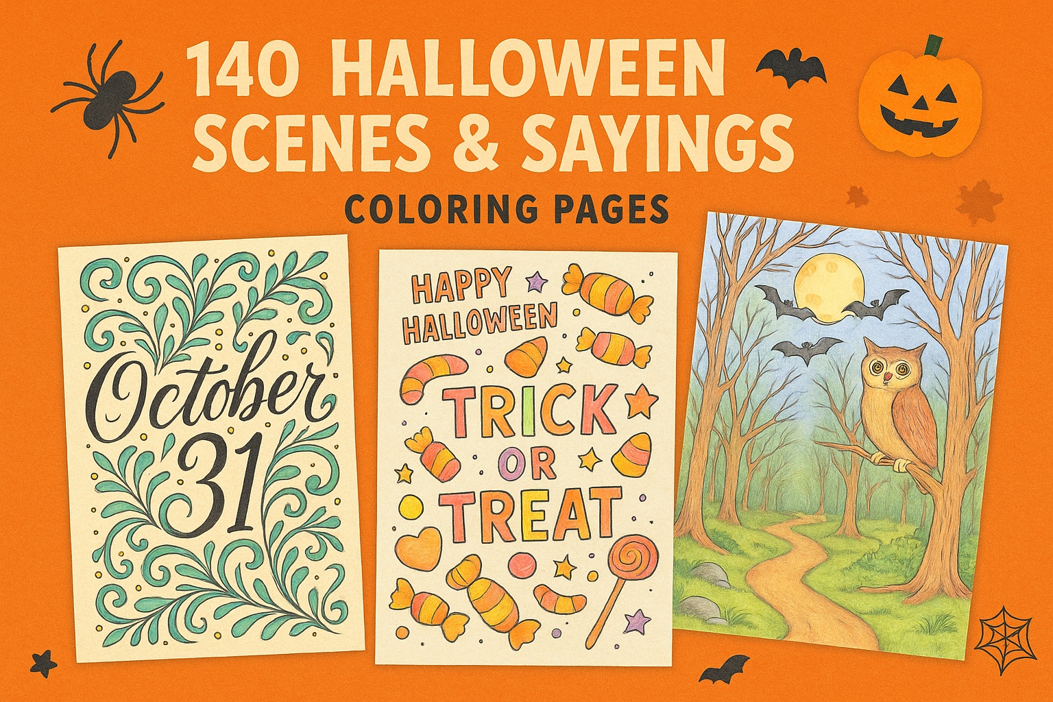 1125 Free Halloween Coloring Pages (Printable PDFs) | Coloring.co