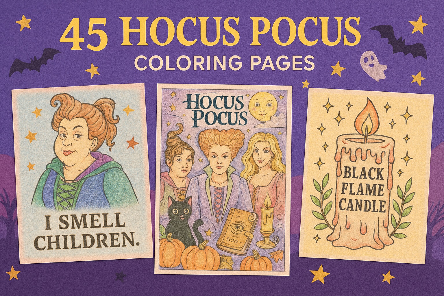 45 Free Hocus Pocus Coloring Pages (Printable PDFs) | Coloring.co