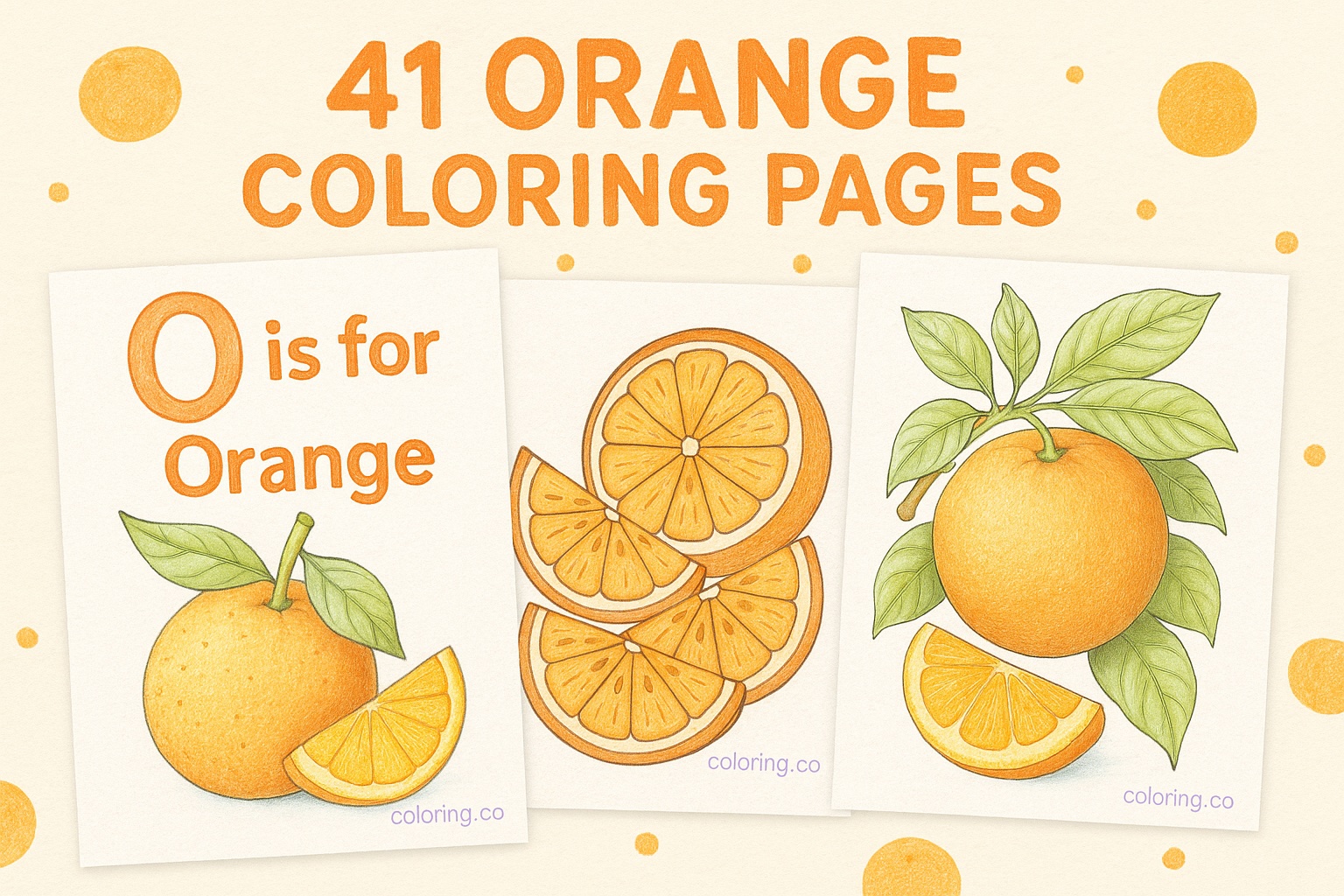 41 Free Orange Coloring Pages (Printable PDFs) | Coloring.co