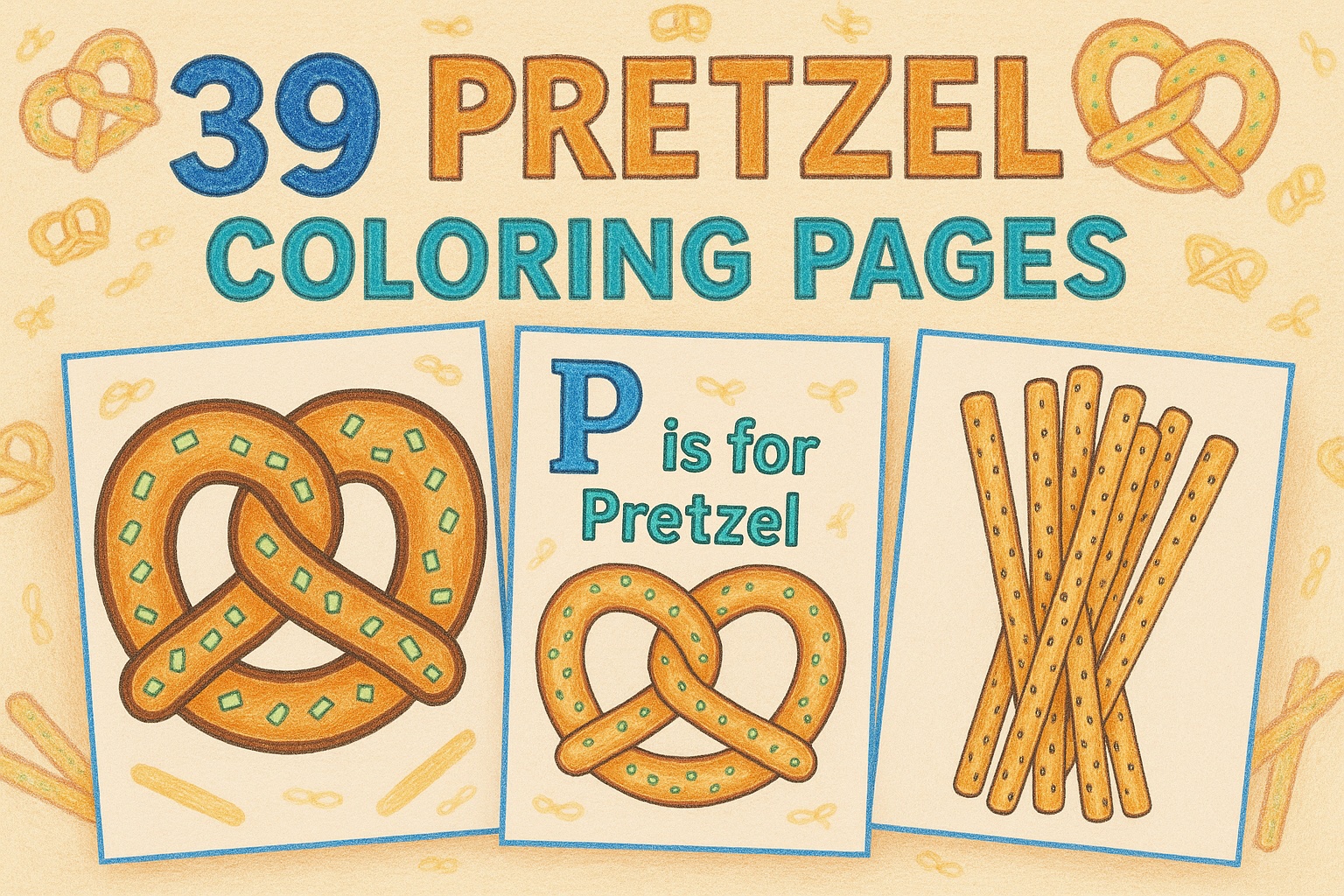 39 Free Pretzel Coloring Pages (Printable PDFs) | Coloring.co