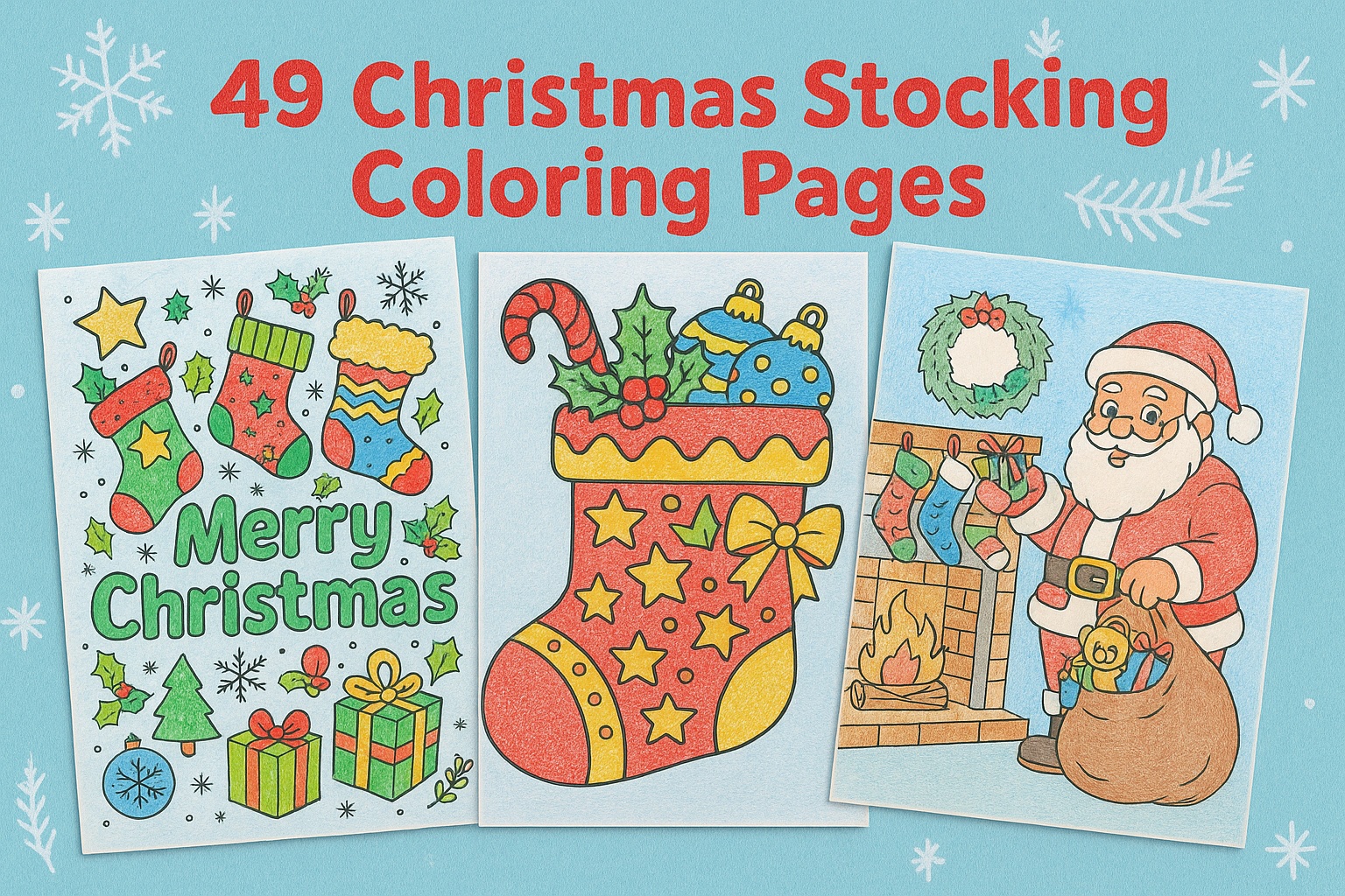 49 Free Christmas Stocking Coloring Pages (PDF Downloads) | Coloring.co