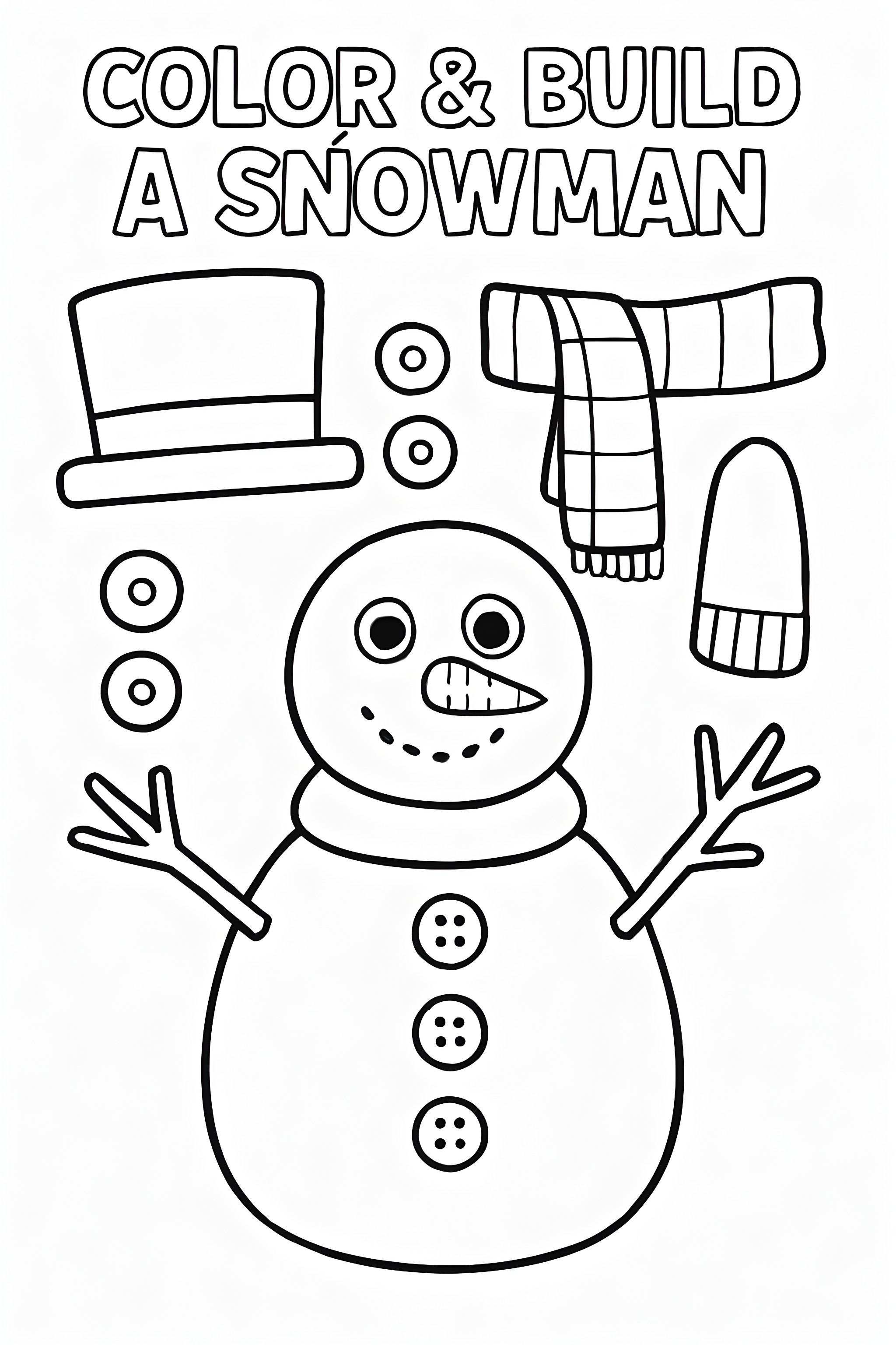 60 Free Snowman Coloring Pages (Printable PDFs) | Coloring.co