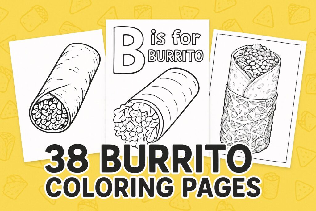 38 Free Burrito Coloring Pages (Printable PDFs) | Coloring.co