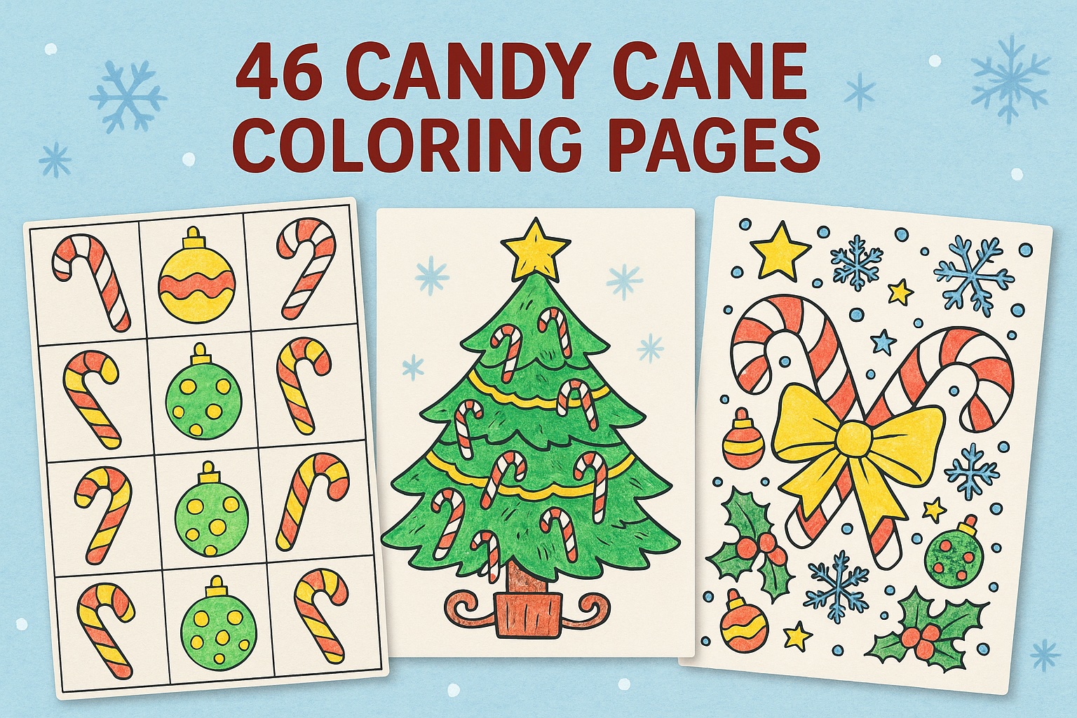 46 Free Candy Cane Coloring Pages (Printable PDFs) | Coloring.co
