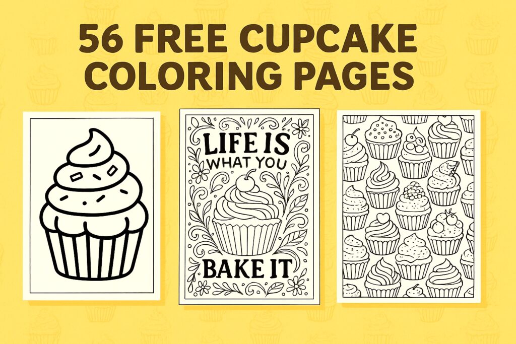 56 Free Cupcake Coloring Pages (Printable PDFs) | Coloring.co