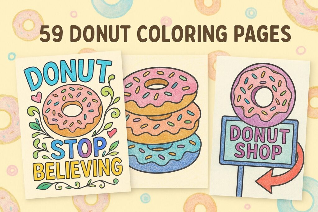 59 Free Donut Coloring Pages (Printable PDFs) | Coloring.co
