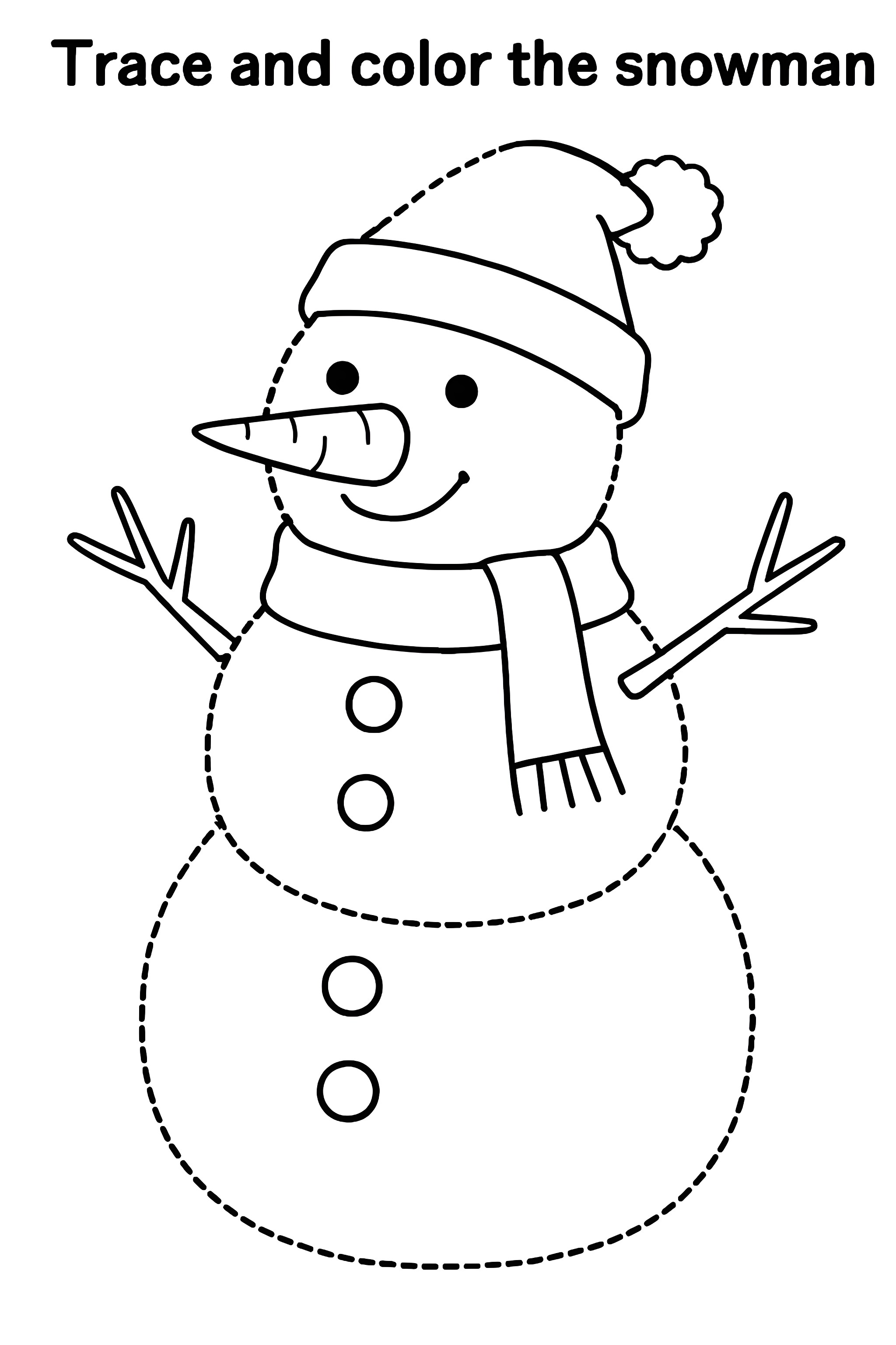 60 Free Snowman Coloring Pages (Printable PDFs) | Coloring.co