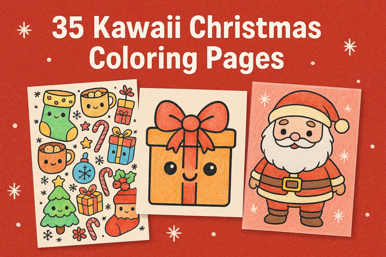 35 Free Kawaii Christmas Coloring Pages | Coloring.co