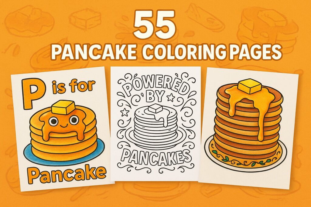 55 Free Pancake Coloring Pages (Printable PDFs) | Coloring.co