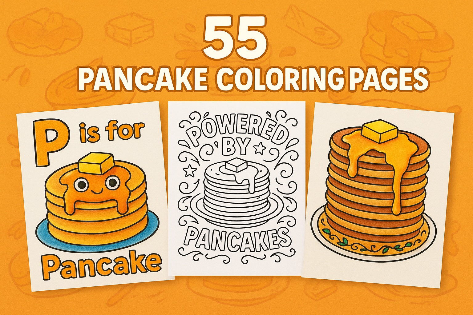 55 Free Pancake Coloring Pages (Printable PDFs) | Coloring.co