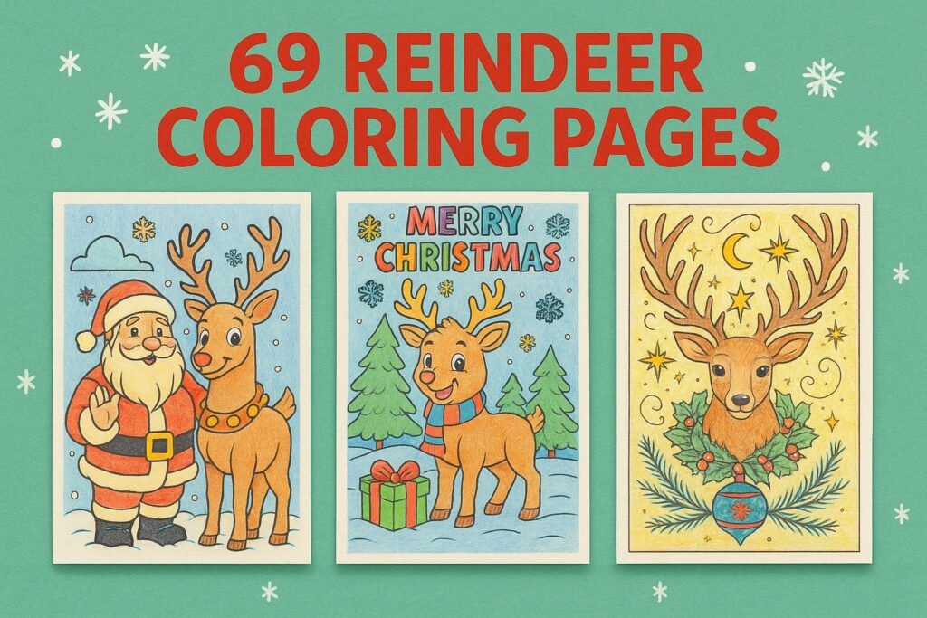 69 Free Reindeer Coloring Pages (Printable PDFs) | Coloring.co