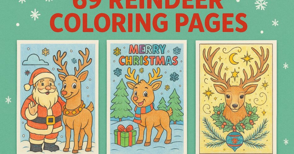 69 Free Reindeer Coloring Pages (Printable PDFs) | Coloring.co