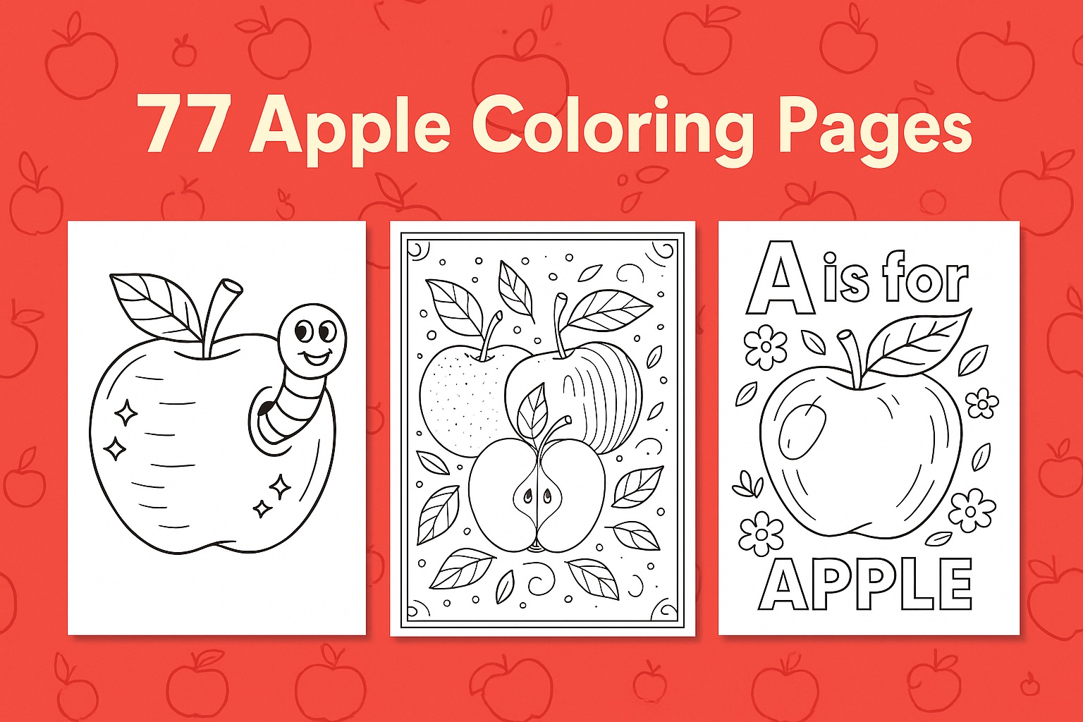 77 Free Apple Coloring Pages (Printable PDFs) | Coloring.co