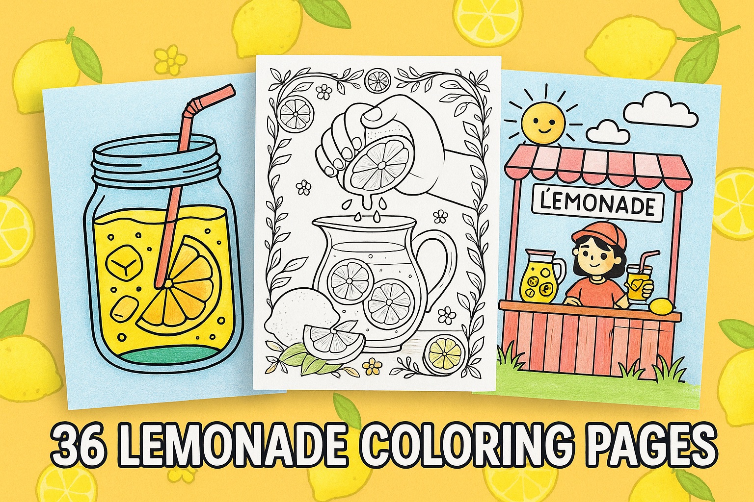 36 Free Lemonade Coloring Pages (PDF Downloads) | Coloring.co
