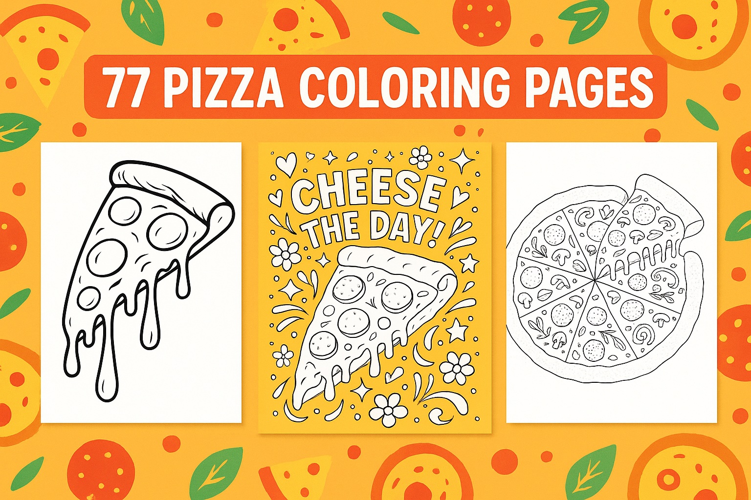 77 Free Pizza Coloring Pages (Printable PDFs) | Coloring.co